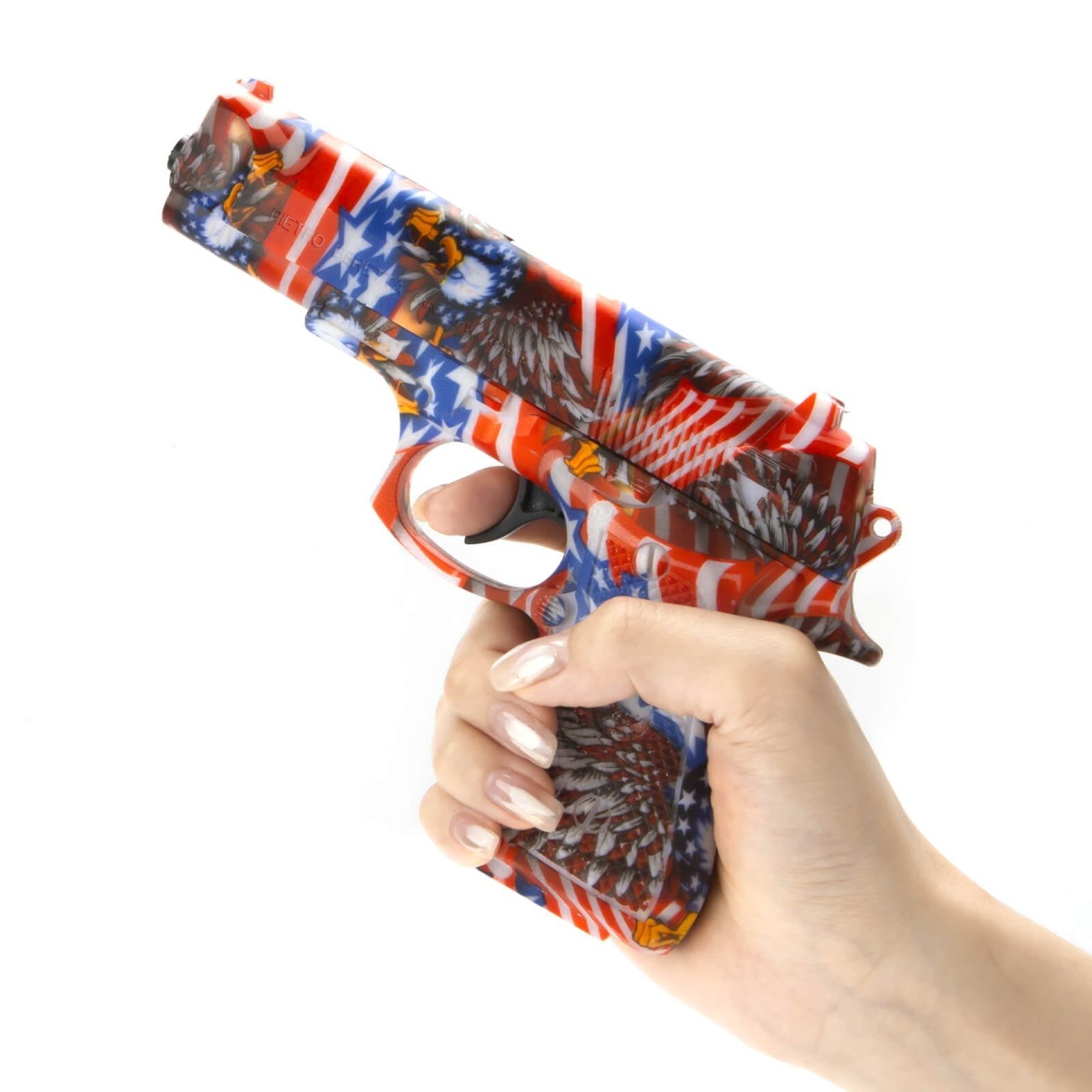 Mini Gel Blaster Pistol US Flag | Orby Gun