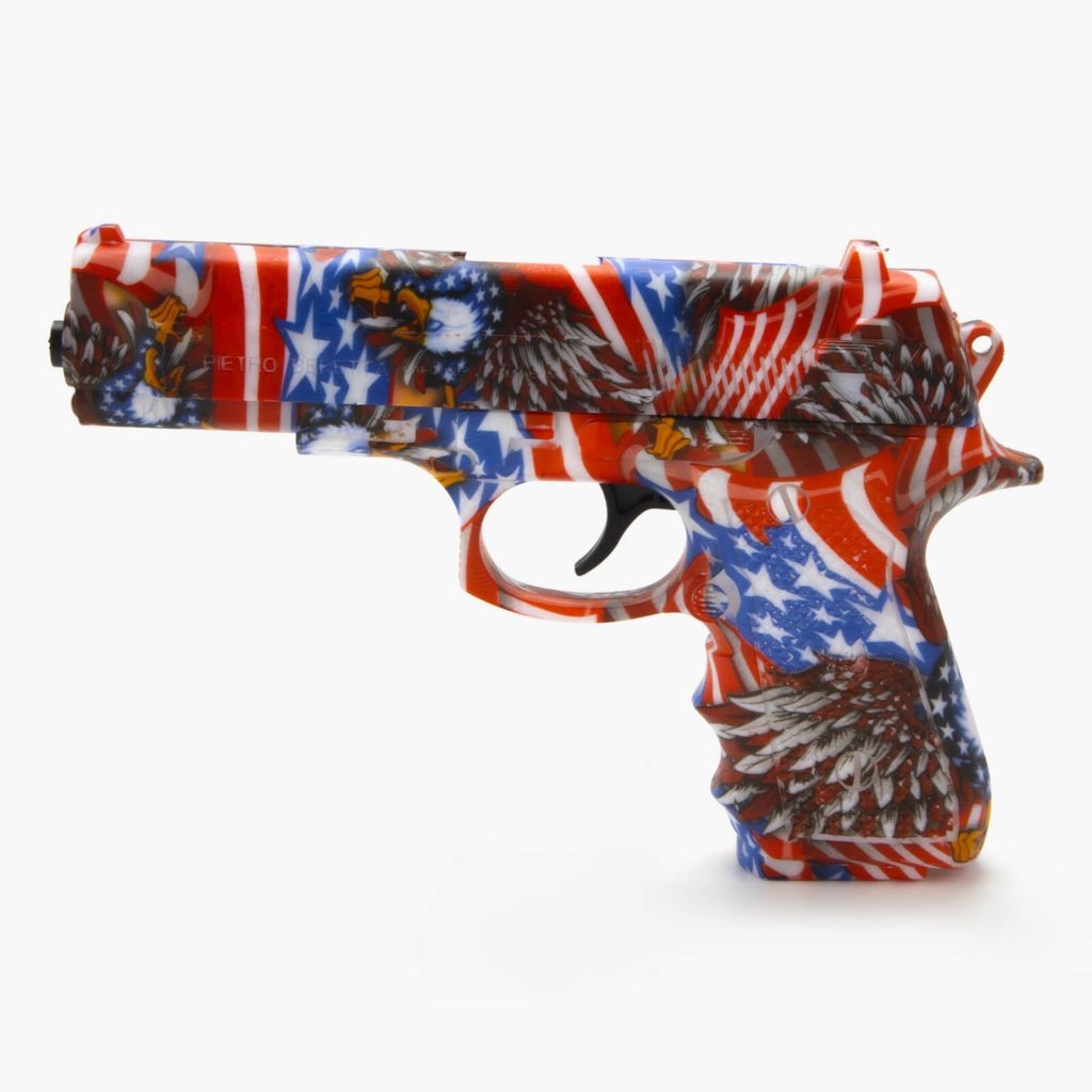 Mini Gel Blaster Pistol US Flag | Orby Gun